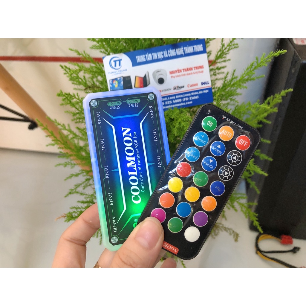 Coolmoon RGB Led Fan Control and Power Connection Hub Set with Led on ...