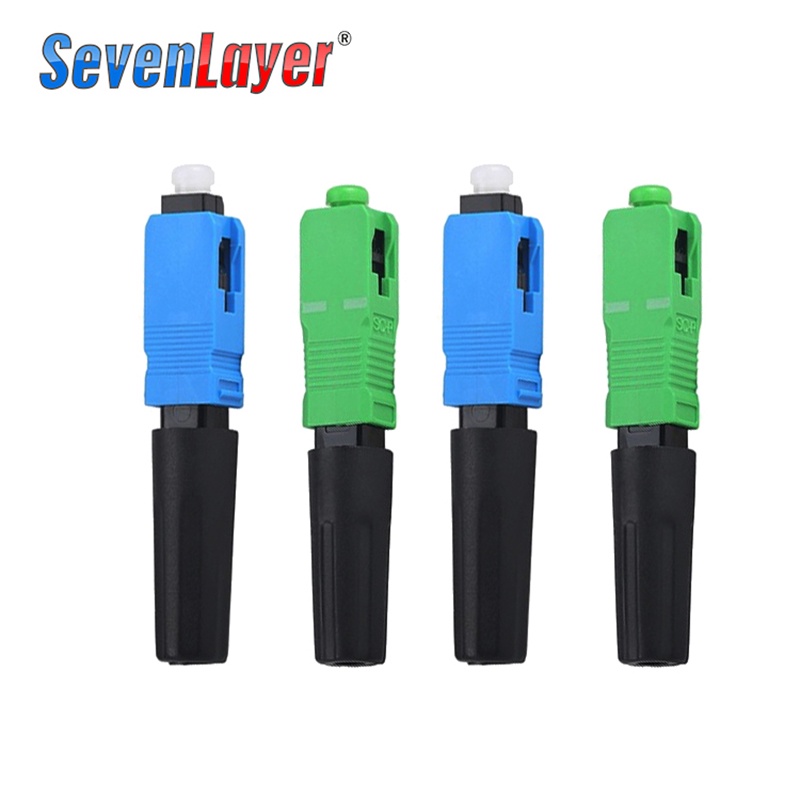 100pcs Fiber Optic Quick Fast Connector Adapter For FTTH SC upc optical ...