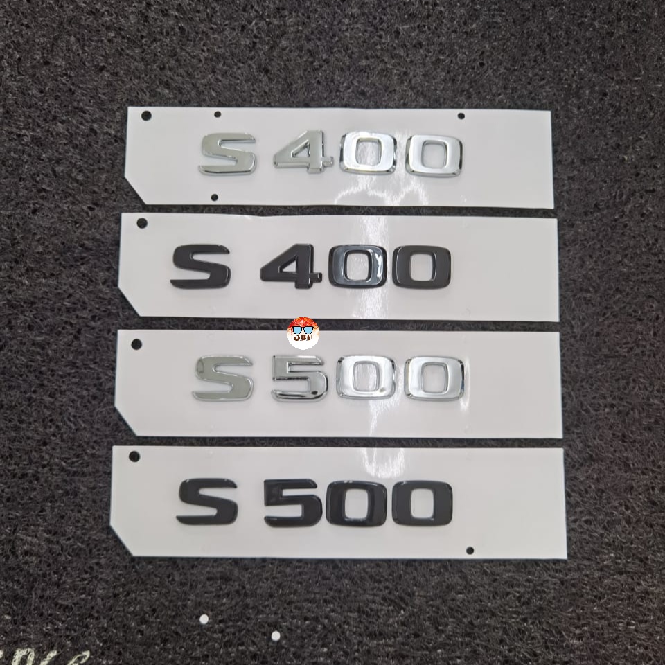 JBI PLUS Mercedes Benz AMG Logo AMG Emblem S400 S500 Silver Gloss Black Logo | Shopee Malaysia