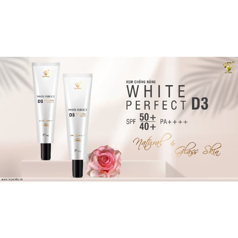 TOP WHITE -D3 Sunblock Day Cream SPF40+/50+ PA++++防晒抗老日霜 | Shopee Malaysia