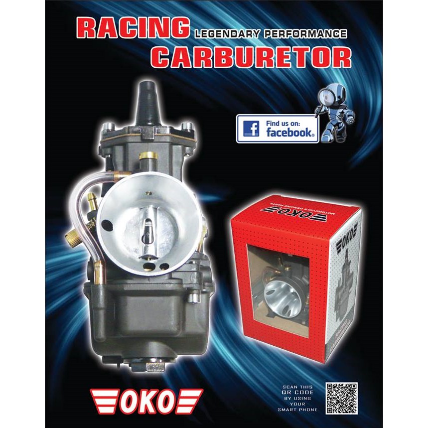 OKO CARBURETOR PWK 28MM /30MM/32MM /34MM square KR150 (POWER JET CARBURETOR) | Shopee Malaysia