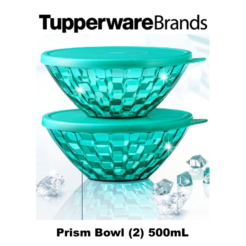 Tupperware Prism Bowl (2) 500mL | Shopee Malaysia