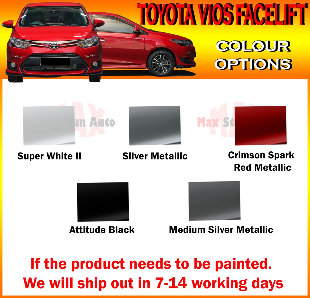 TOYOTA VIOS NCP150 VIOS 2016 FACELIFT GX STYLE BODYKIT (G-X) SKIRT LIP ...