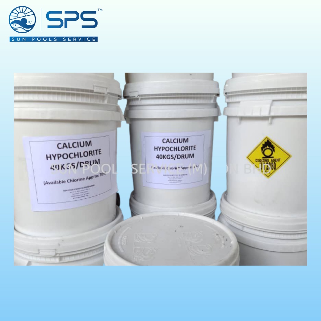 High Calcium Hypochlorite Chlorine 70%, 40KG | Shopee Malaysia