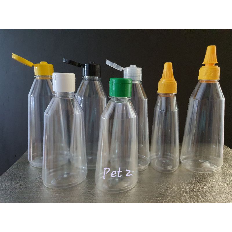 PET 2 260ML & 350ML Honey Bottle With Honey Cap / Flitop Cap Botol Madu ...