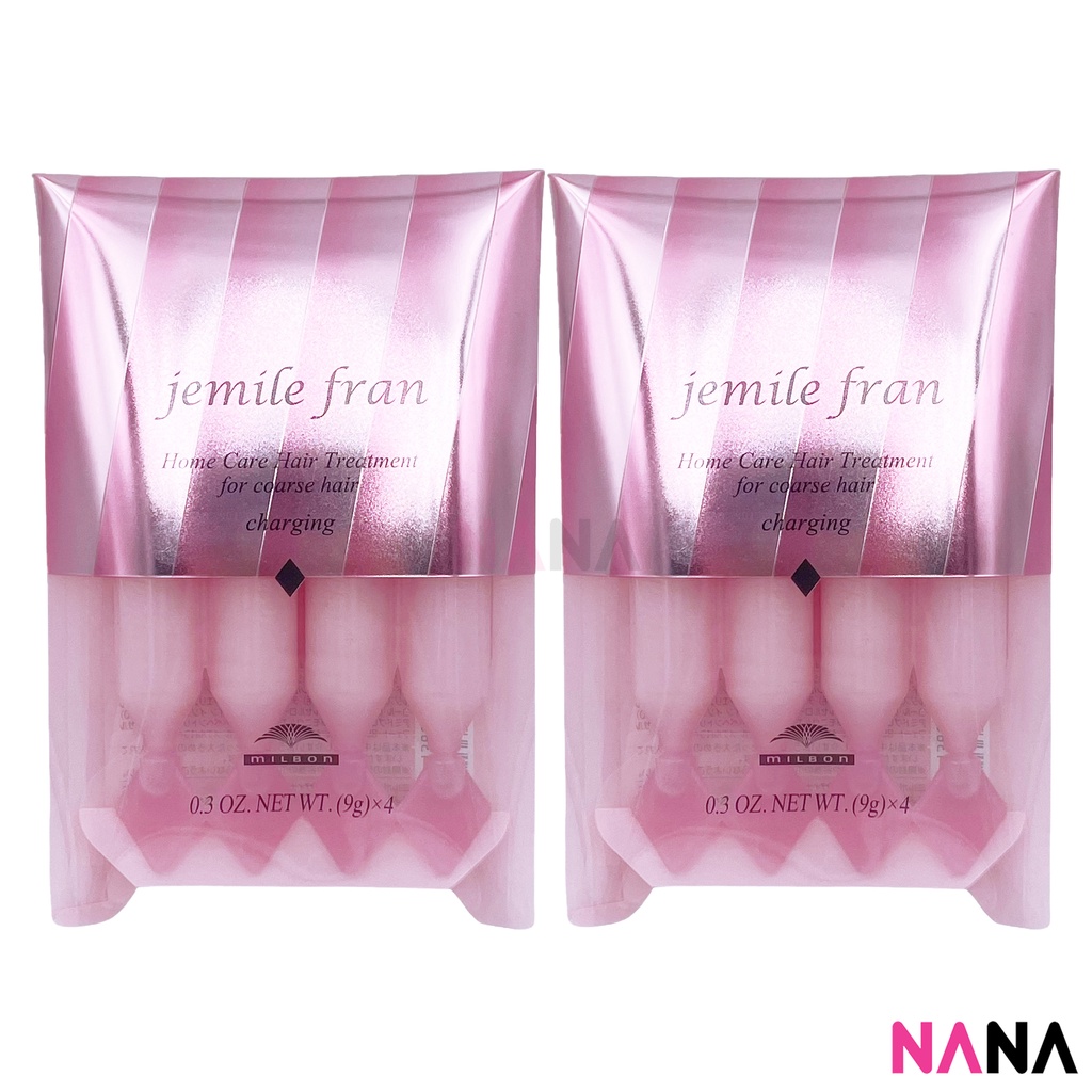Milbon JEMILE FRAN Hair Charging Treatment - Pink Diamond (9g x 4pcs ...