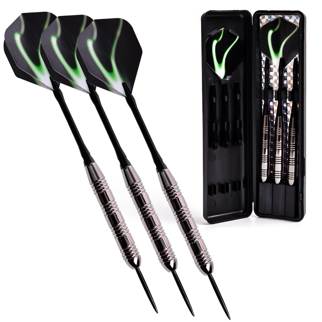 WIN.MAX Darts Set 3-Piece Steel Darts Set, 21/23 g Professional Steel ...