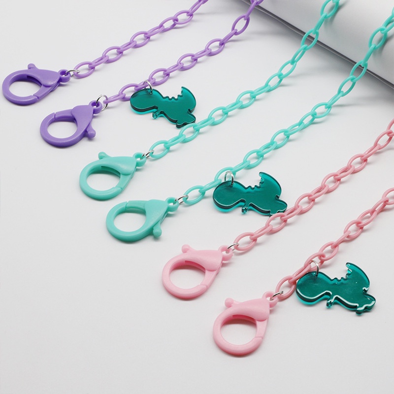 New Creative Mask Chain Cartoon Little Dinosaur Pendant Glasses ...