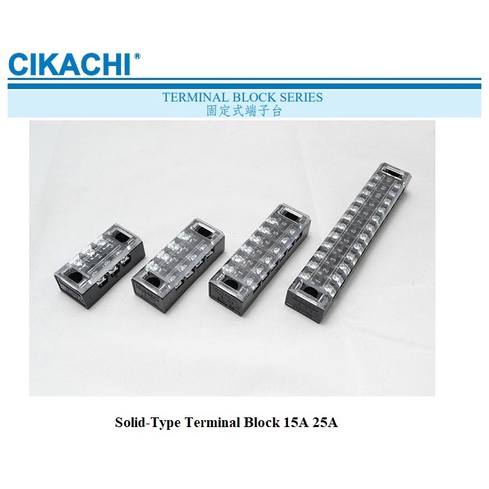 CIKACHI CKC 15A 25A Solid-Type Terminal BlockTB-1503 TB-1504 TB-1506 TB ... CIKACHI CKC 15A 25A Solid-Type Terminal BlockTB-1503 TB-1504 TB-1506 TB ...