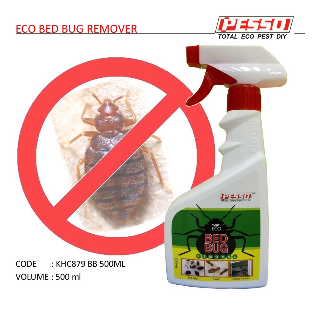 PESSO Non Toxic Bed Bug Removal 500ML / Penghapus Pepijat Katil Tidak ...