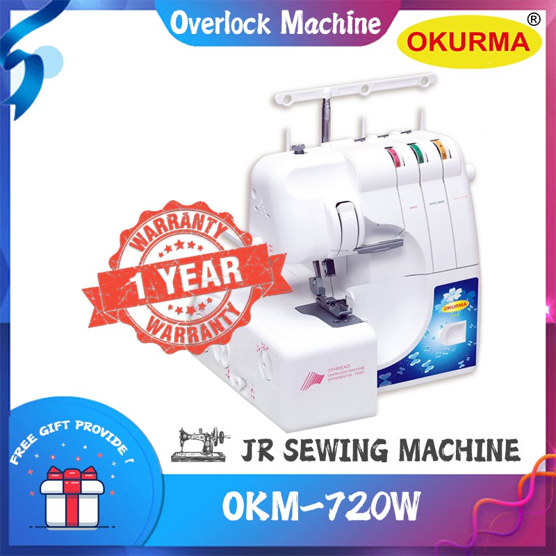 🔥🔥🔥 [ 5.5 RAYA ]🔥🔥🔥 OKURMA 720W/720w OVERLOCK MACHINE / 720W Overlock ...