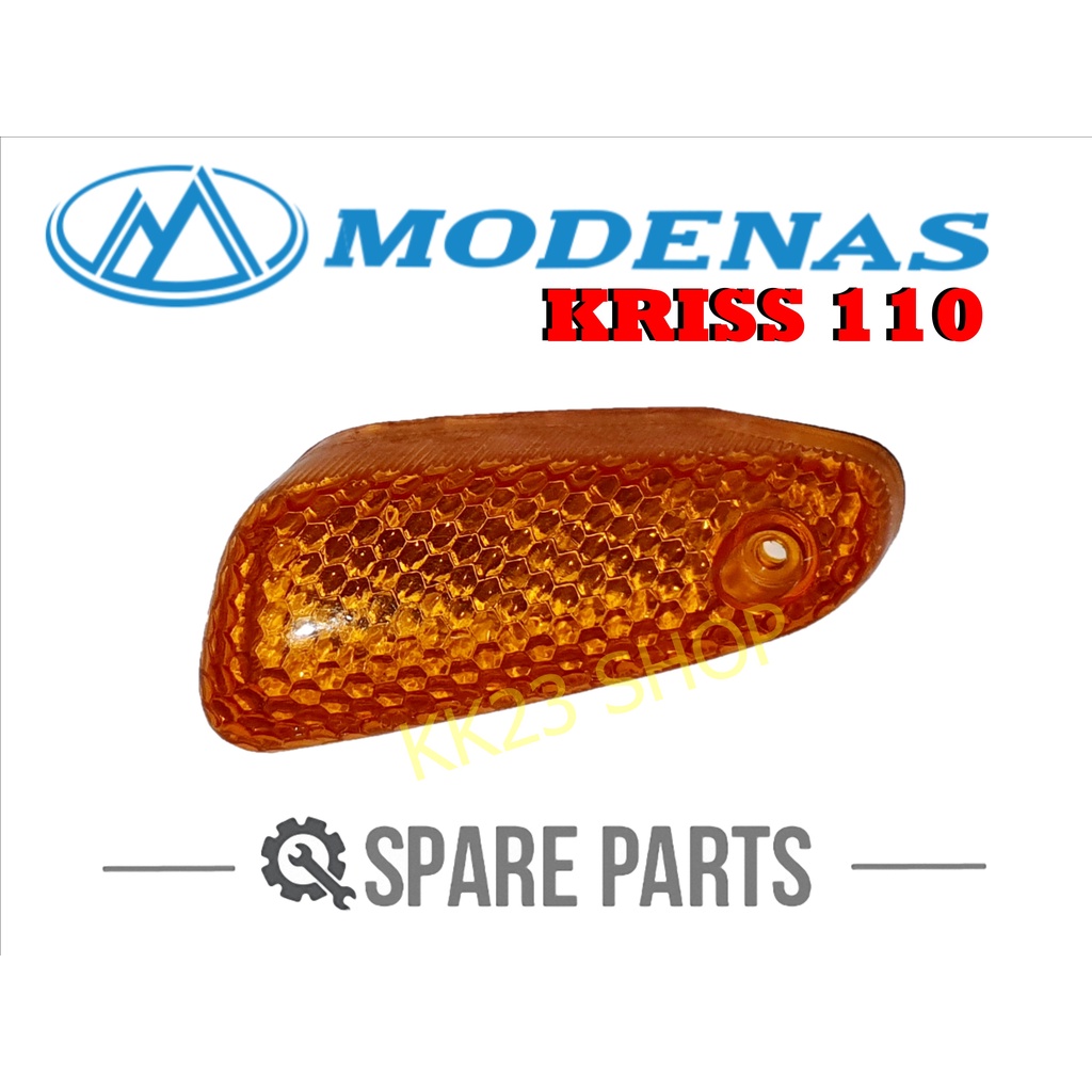 FRONT SIGNAL COVER MODENAS KRISS 11O FIRST MODEL GENUINE (ORIGINAL ...