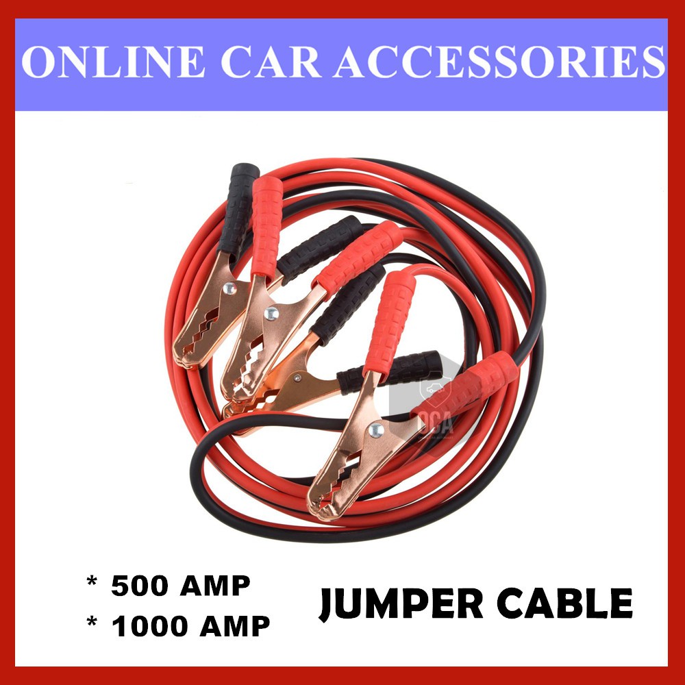 600amp 1000amp Car Battery Booster Cable Jumpstart Cable Shopee Malaysia