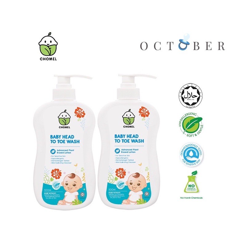 CHOMEL Baby Head to Toe Wash 500ml (Exp:2025) | Shopee Malaysia