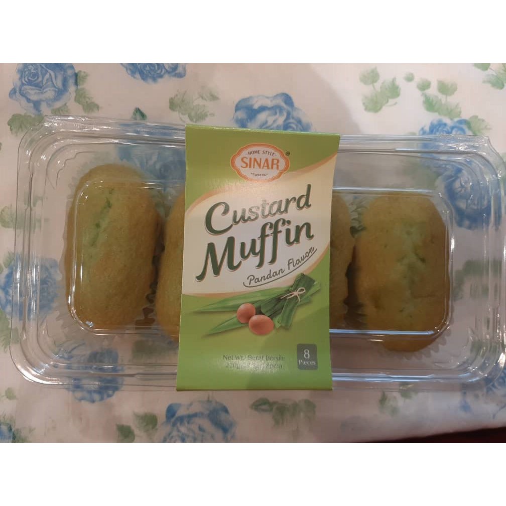 Sinar-Custard Muffin-Pandan Flavour 8 Pieces/Sinar-Custard Muffin ...