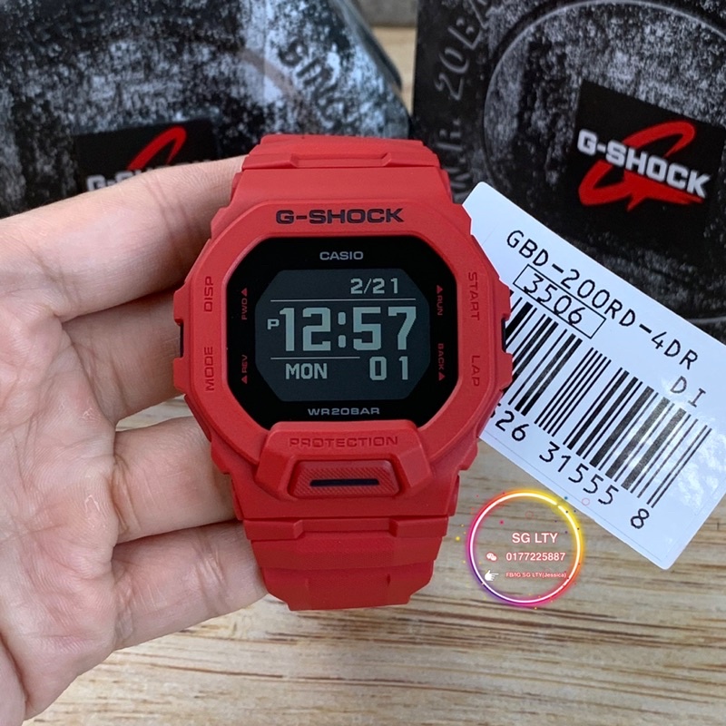 ASIA SET 100% ORIGINAL CASIO G-SHOCK GBD-200RD-4 sporty G-SHOCK in ...