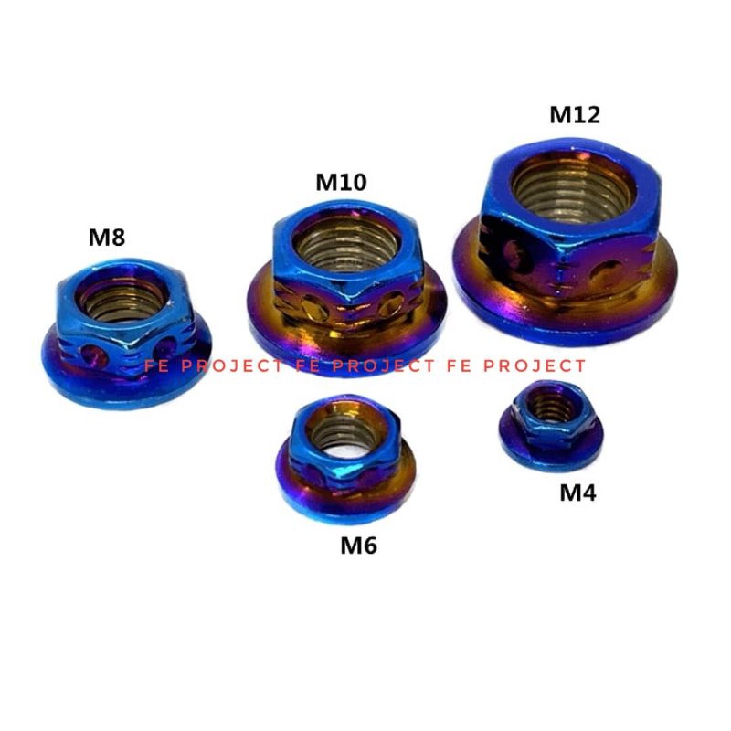 🇹🇭SKRU NUT CUSTOM MADE🇹🇭 NUT COLOUR TITANIUM / GOLD CUSTOM NUT | Shopee ...