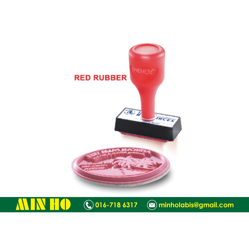Rubber Stamp (Red Rubber/Liquid Polymer) | Shopee Malaysia