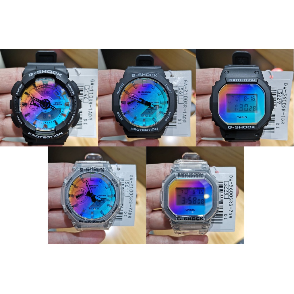 CASIO G-Shock Rainbow Vapor Deposition GA-110/2100/700/DW-5600 SR/SRS ...