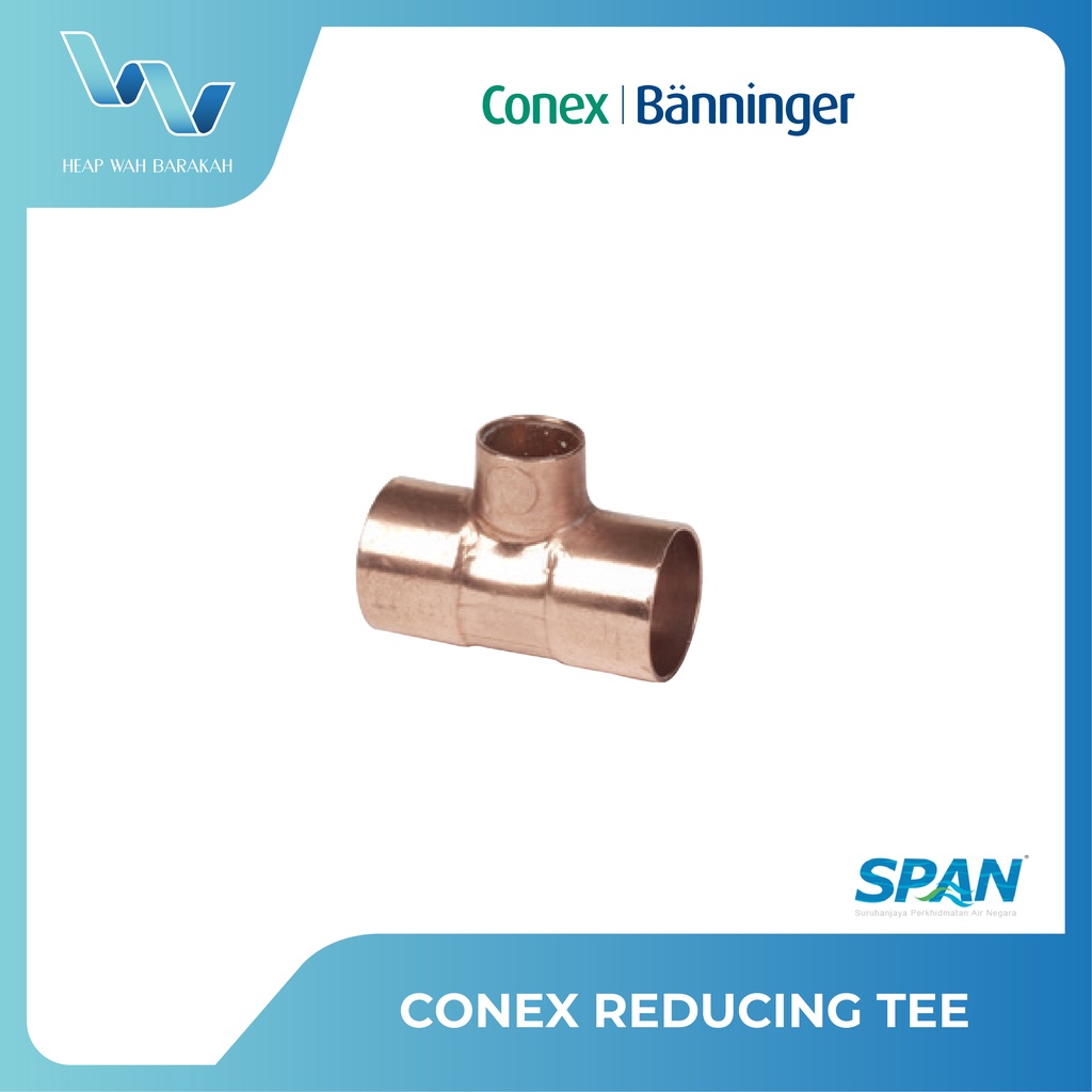 CONEX COPPER REDUCER TEE FITTING (15MM - 28MM) (SPAN CERTIFIED ...
