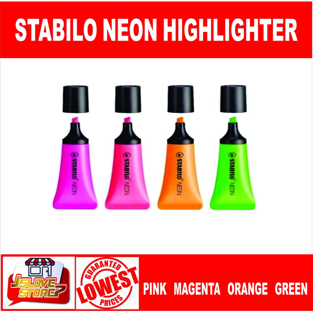 Stabilo Neon Highlighters | Shopee Malaysia