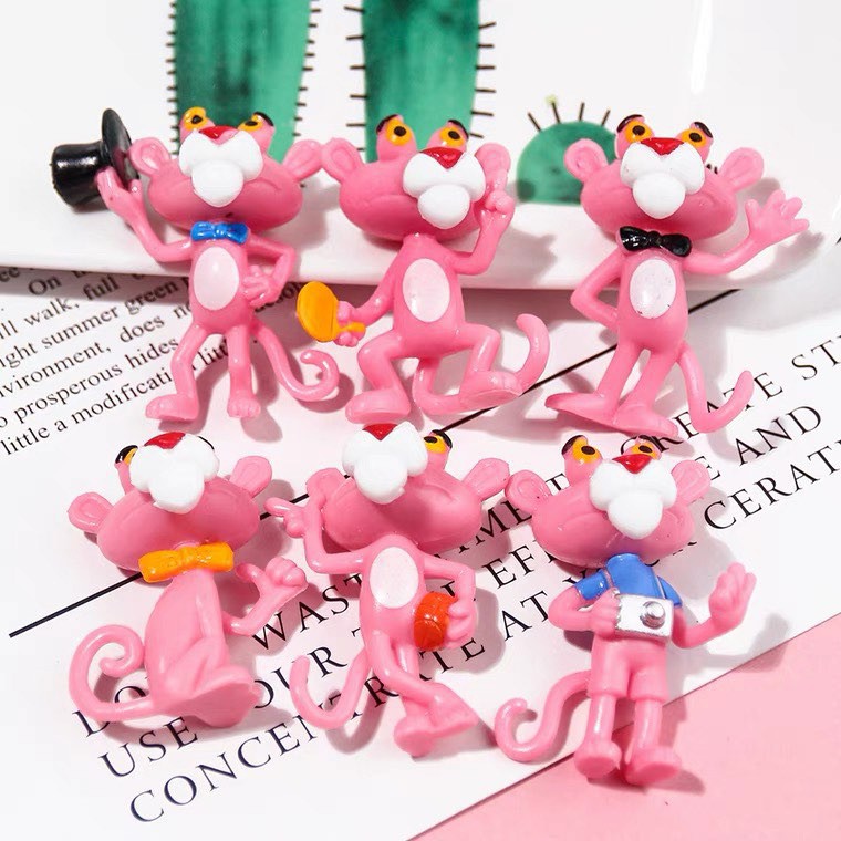 IMOCHI 粉红豹套装 蛋糕摆设装饰摆件 pink panther cake topper decoration | Shopee Malaysia