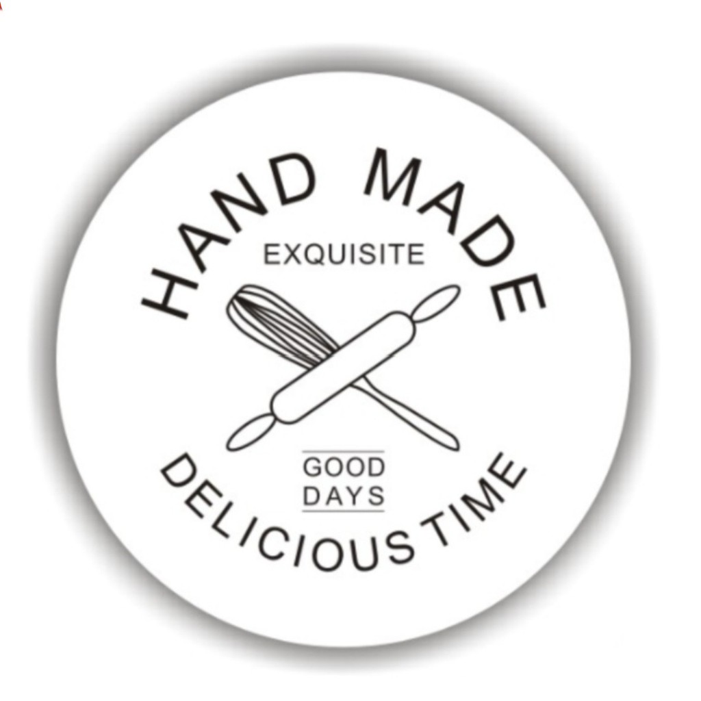 [3.2cm] Food Round Sticker Label for Baking Sandwich Cookies Biscuit ...
