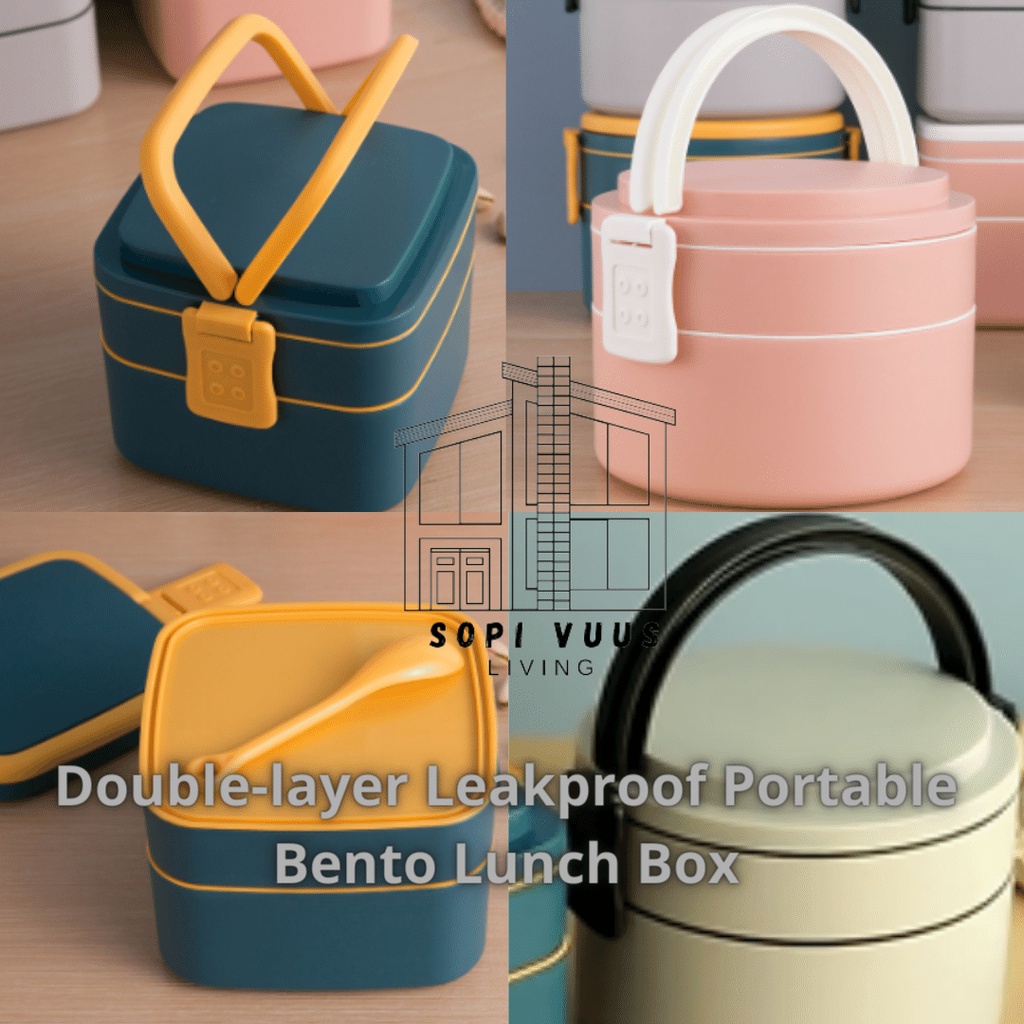 Bekas Makanan / Lunch Box Set 304 / Bento Lunch Box Stainless Steel ...