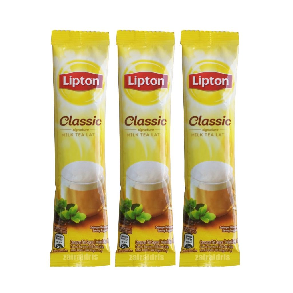 Lipton Milk Tea 3 in 1 (12 sticks) Classic Milk Tea Latte (Lipton Tea/ Lipton Teh) teh klasik ...