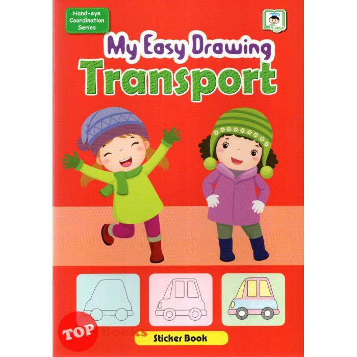 [TOPBOOKS Daya Kids] My Easy Drawing Transport (2021) | Shopee Malaysia