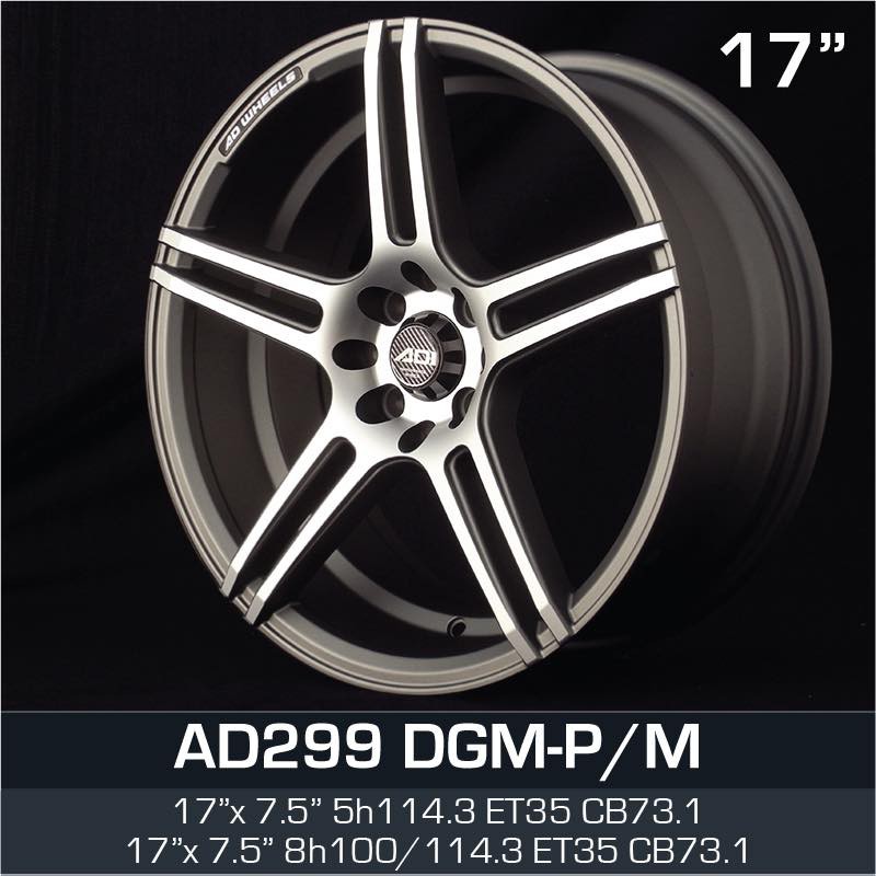AD 17 inch 7.5JJ 4X100 4X114.3 / 5X114.3 ET35 ORI CAR SPORT RIMS WHEELS ...