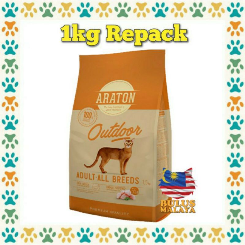 🍎 1kg Repack Araton Outdoor Cat Food 🍎 | Shopee Malaysia