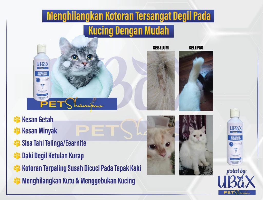Pet Scrub Shampoo by Ubax (shampoo haiwan) | Shopee Malaysia