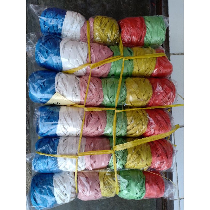 Colored Raffia Rope / Colored Raffia Retail 1 thousand | Shopee Malaysia