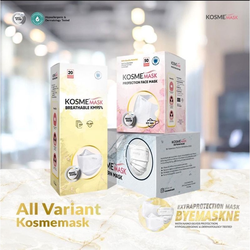 Kosme Mask ( FITMASK / BREATHABLE KM95 / PATTERN MASK) | Shopee Malaysia