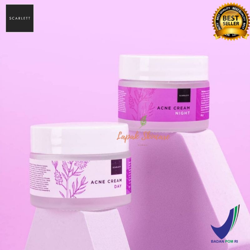 Scarlet DAY & NIGHT ACNE Cream 100% ORIGINAL/ ACNE Face Cream | Shopee ...