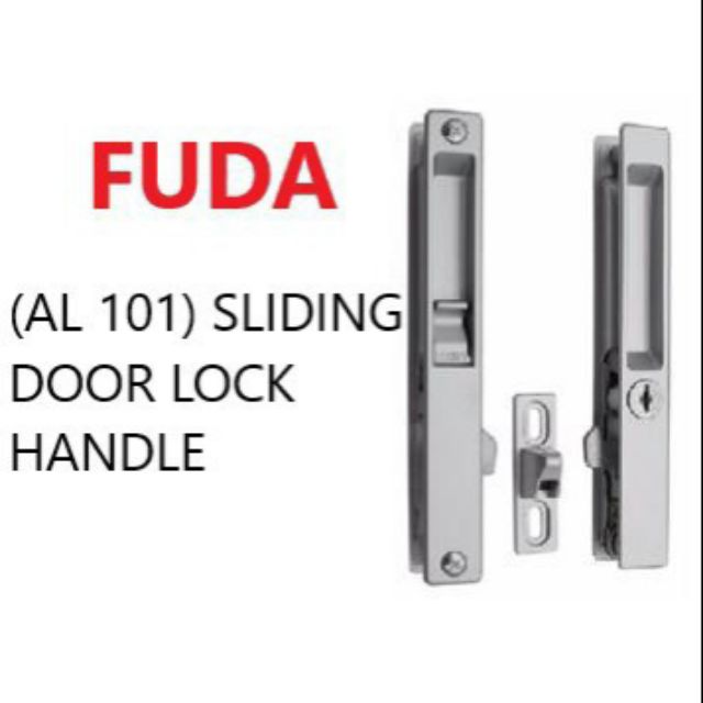 Fuda Glass Sliding Door Lock Silver 25-27mm AL101 | Shopee Malaysia
