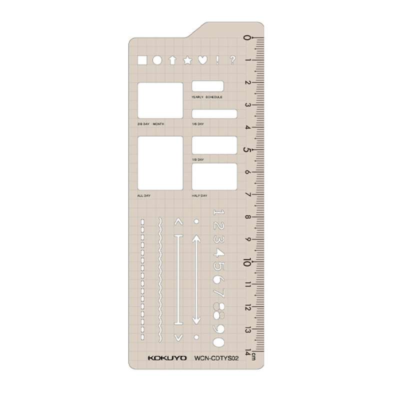 KOKUYO Campus Loose Leaf Template Ruler-Schedule | Shopee Malaysia
