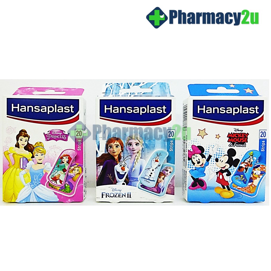 HANSAPLAST KIDS CARTOON PLASTERS MICKEY/ PRINCESS/FROZEN 16S/ 20S ...