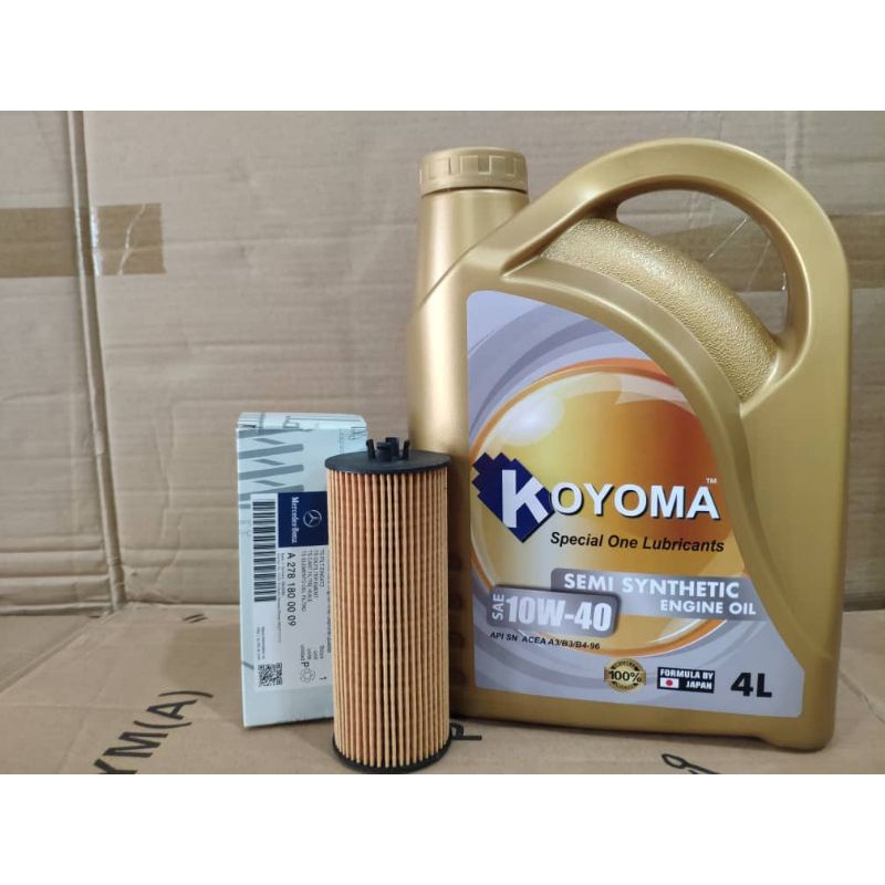 MERCEDES-BENZ GLA/CLA/AMG/SLK A2781800009 OIL FILTER + KOYOMA 10W40 ...