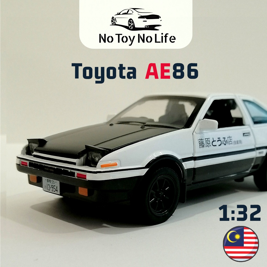 Toyota AE86 Initial D 1:32 Alloy Toy Car Model Diecast Pull Back ...