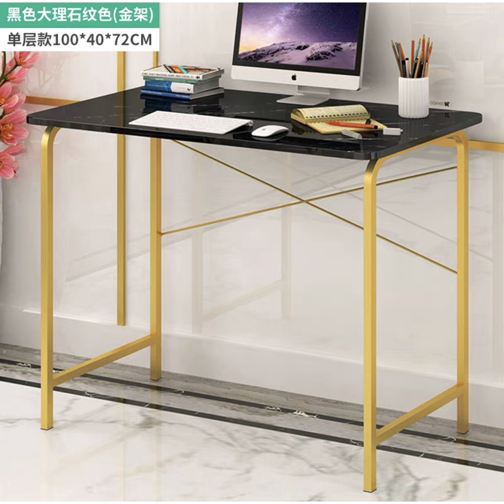 Computer Table Black Printing Marble Desk Special Desktop Bedroom ...