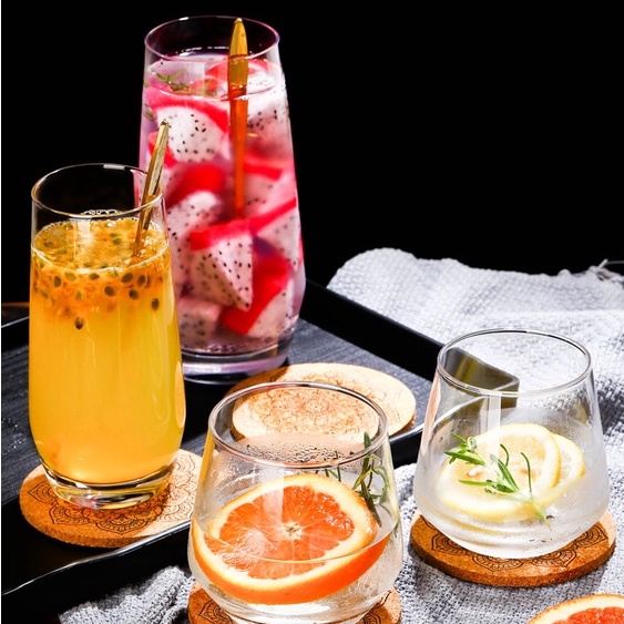 🔥[Ready Stock] Ins style beautiful classy coffee glass cup / drinking ...