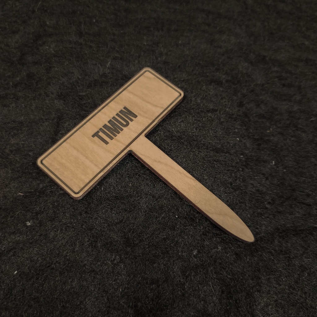 Label Pokok Kayu /Plant Tag/Plant Label/Penanda Pokok/Plant Tag / Plant ...