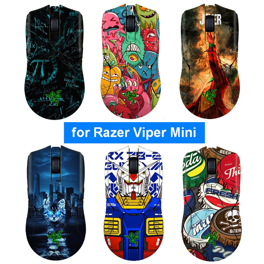 Mouse Skin for Razer Viper Mini Set with Free Gift Matte Sticker Anti ...
