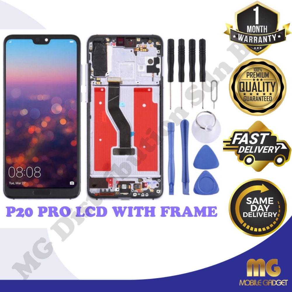 HUAWE P20 PRO ( OLED-FRAME ) Premium Quality Touch Screen Digitizer ...
