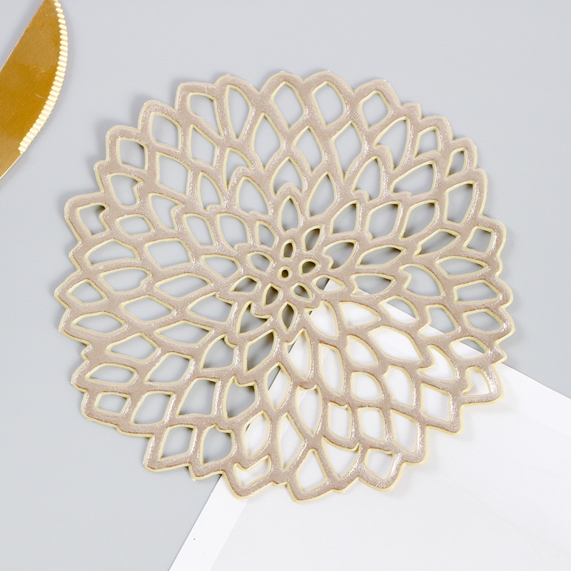 Raya 2025 Lapik Cawan Coaster Cup Mat Rose Flower Leaves 1 piece PVC ...