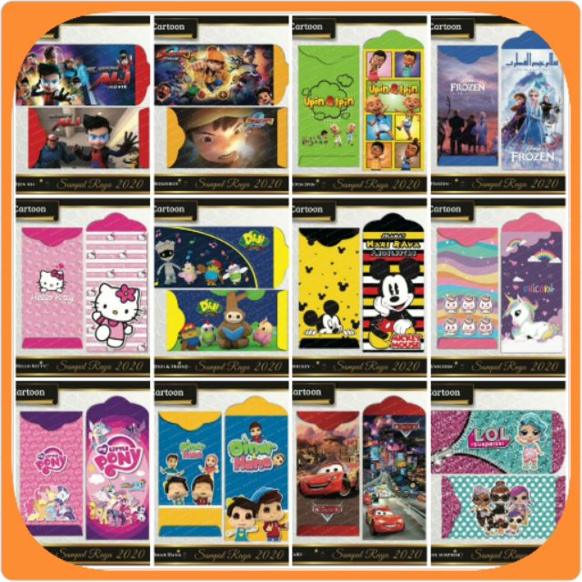 Sampul Duit Raya Kartun 10pcs/pack | Shopee Malaysia