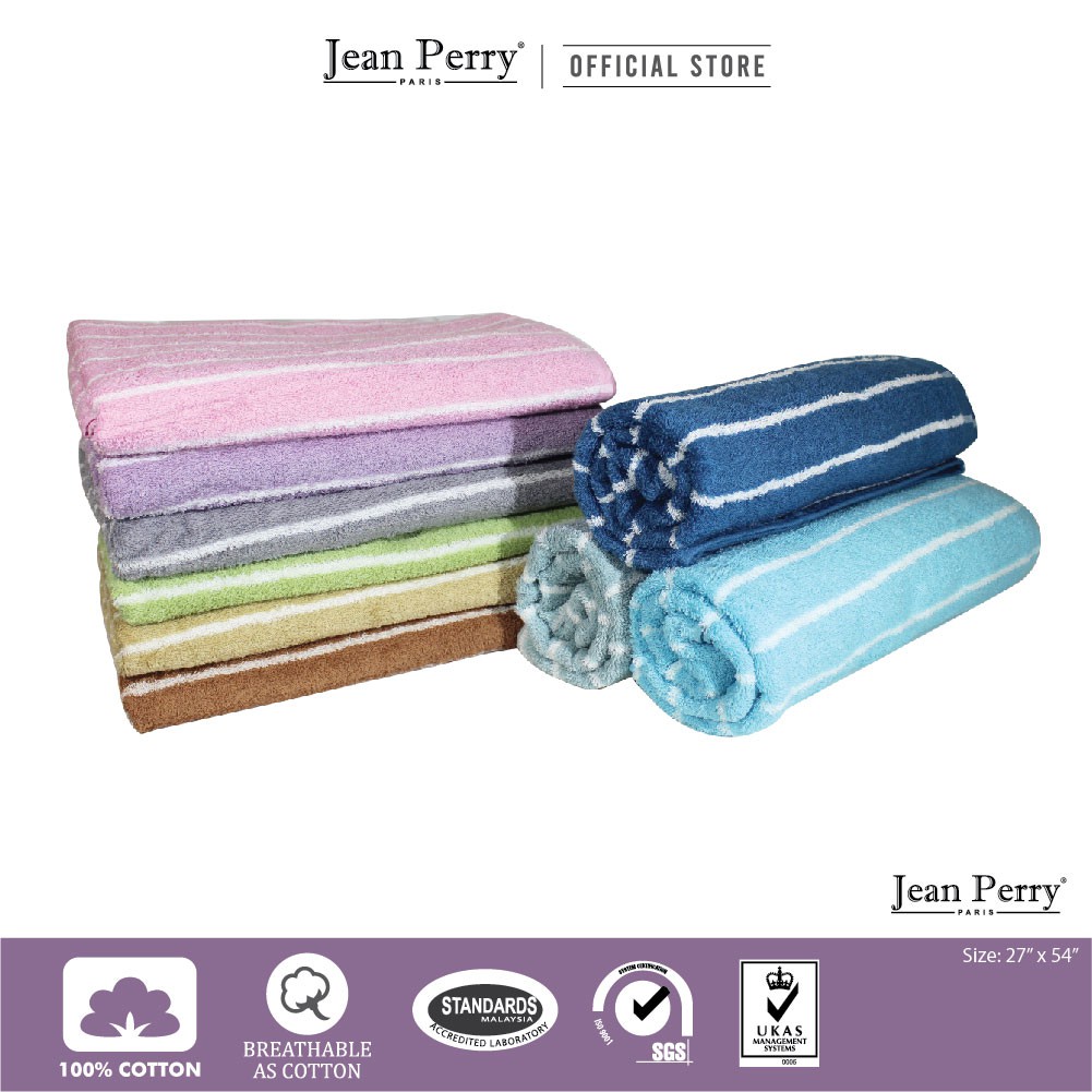 Jean Perry Springfield Series Bath Towel [100% Cotton] - 68cm x 137cm ...