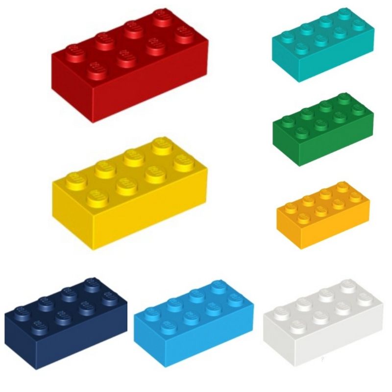 LEGO PARTS 3001 Brick 2 x 4 | Shopee Malaysia
